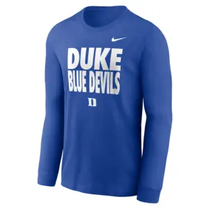 Nike Duke Sideline Slogan Dri-fit College Long-sleeve T-shirt - Blue