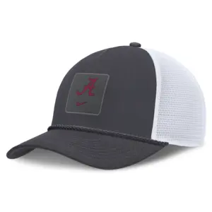 Nike Alabama Sideline Gameday Rope College Trucker Hat - Grey