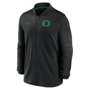Nike Oregon Sideline Dri-fit College 1/2-zip Top - Black