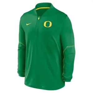Nike Oregon Sideline Dri-fit College 1/2-zip Top - Green