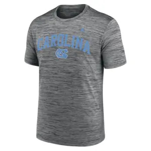JORDAN North Carolina Primetime Arch Logo Velocity Dri-fit College T-shirt - Grey