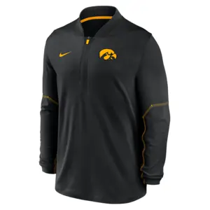 Nike Iowa Sideline Dri-fit College 1/2-zip Top - Black