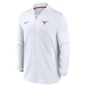 Nike Texas Sideline Dri-fit College 1/2-zip Top - White