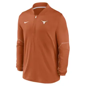 Nike Texas Sideline Dri-fit College 1/2-zip Top - Orange