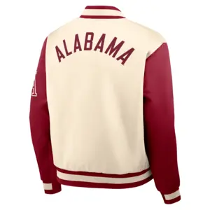 Nike Alabama Legacy College Full-snap Bomber Jacket - Brown