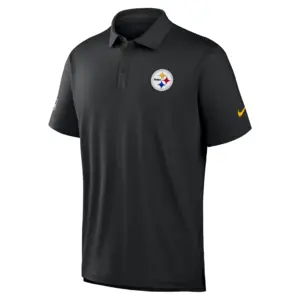 Nike Pittsburgh Steelers Tour Dri-fit Nfl Polo - Black