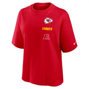 Nike Kansas City Chiefs Primetime Premium Essential Boxy Nfl T-shirt - Red