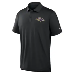 Nike Baltimore Ravens Tour Dri-fit Nfl Polo - Black