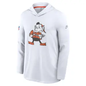 Nike Cleveland Browns Long-sleeve Hooded Top - White