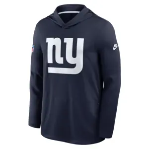 Nike New York Giants Long-sleeve Hooded Top - Blue