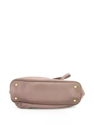 Prada Vitello Daino Shopper Tote Bag - Neutrals