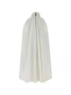 Givenchy Tie-neck Pleated Mini Dress