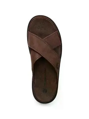 Timberland Cross-strap Leather Sandals