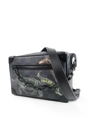 LOUIS VUITTON Damier Graphite Soft Trunk Shoulder Bag - Black