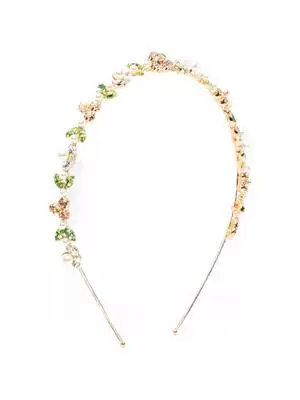 JENNIFER BEHR Crystal And Pearl Embellished Headband