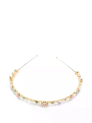 JENNIFER BEHR Crystal And Pearl Embellished Headband