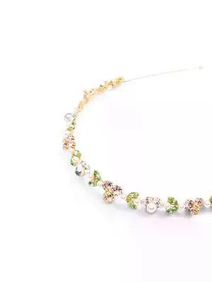 JENNIFER BEHR Crystal And Pearl Embellished Headband