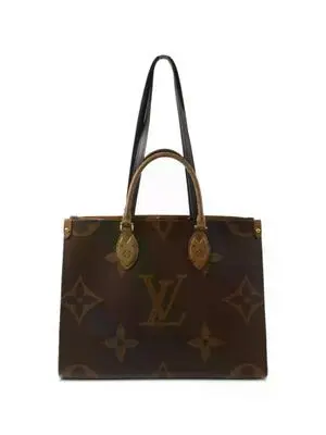 LOUIS VUITTON Monogram Giant On The Go Tote Bag - Brown