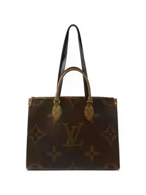 LOUIS VUITTON Monogram Giant On The Go Tote Bag - Brown