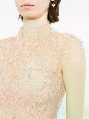 MONTSAND Ombre Cut-out Laced Tulle Dress