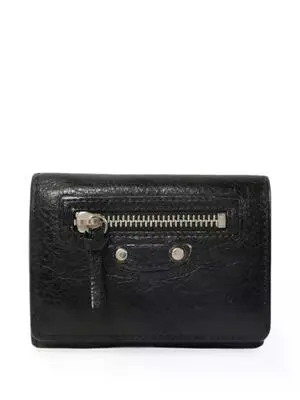 Balenciaga Studded Card Case - Black