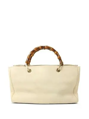 Gucci Bamboo Shopper Shoulder Bag - Neutrals