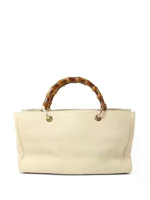 Gucci Bamboo Shopper Shoulder Bag - Neutrals