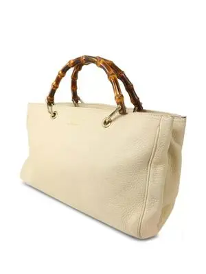 Gucci Bamboo Shopper Shoulder Bag - Neutrals