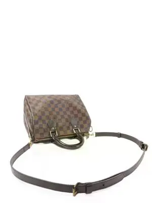 LOUIS VUITTON Speedy Bandouliere Damier Tote Bag - Brown