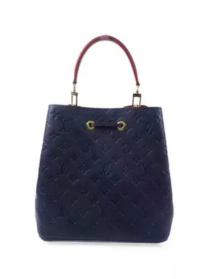 LOUIS VUITTON Monogram Empreinte Neo Noe Bucket Bag - Blue
