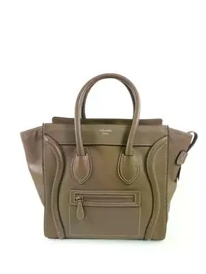 Celine Micro Luggage Tote Bag - Grey