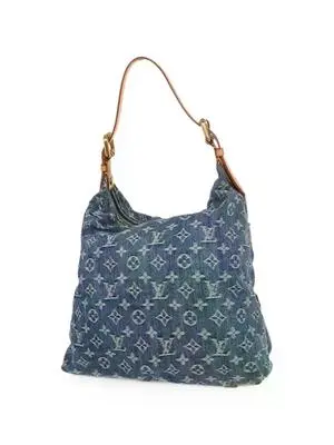 LOUIS VUITTON 2006 Gm Baggy Denim Shoulder Bag