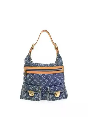 LOUIS VUITTON 2006 Gm Baggy Denim Shoulder Bag - Blue