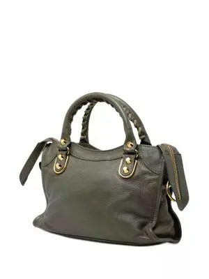 Balenciaga Mini Goatskin Satchel - Grey