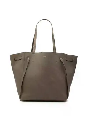 Celine 2020 Small Leather Phantom Cabas Tote Bag - Grey