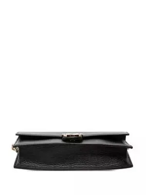 Gucci 2000-2015 Dollar Calfskin Interlocking G Wallet On Chain Crossbody Bag - Black