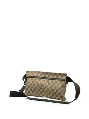 Gucci 2000-2015 Gg Canvas Double Pocket Belt Bag