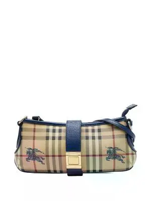 Burberry Haymarket Check Coated Canvas Crossbody Bag