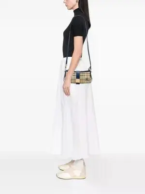 Burberry Haymarket Check Coated Canvas Crossbody Bag