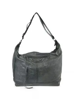 Balenciaga 1990-2000s Xl Courier Shoulder Bag - Green