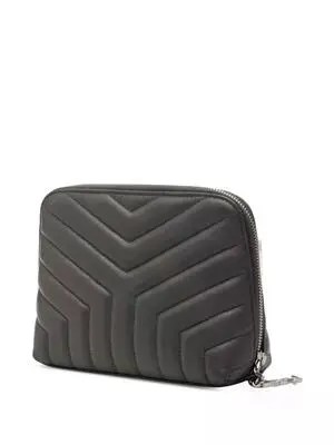 Saint Laurent Matelassé Lambskin Monogram Loulou Cosmetic Case Pouch