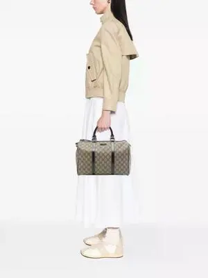 Gucci 2016-2026 Medium Gg Supreme Joy Boston Bag - Neutrals