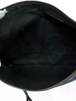 Balenciaga 2016 Lambskin Motocross Classic Flat Clutch Bag