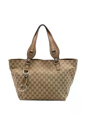 Gucci 2016-2026 Gg Canvas Icon Bit Tote Bag - Neutrals