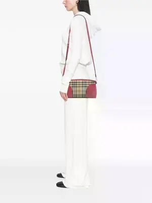 Burberry Haymarket Check Coated Canvas Chichester Crossbody Bag