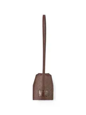 Paul Smith Dark Leather Keyring - Brown