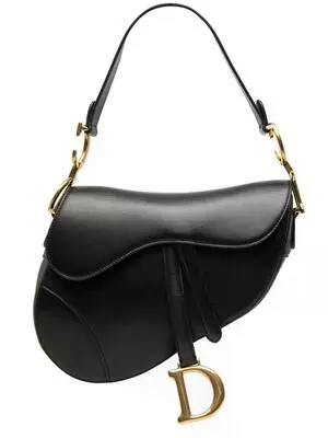 Dior 2018 Smooth Calfskin Saddle Bag Shoulder Bag - Black
