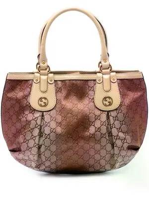 Gucci 2016-2026 Gg Lurex Scarlett Tote Bag - Brown
