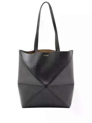 Loewe 2023 Medium Puzzle Fold Tote Bag - Black
