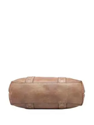 Gucci 2016-2026 Medium Guccissima Trimmed Calfskin Bamboo Libeccio Tote Bag